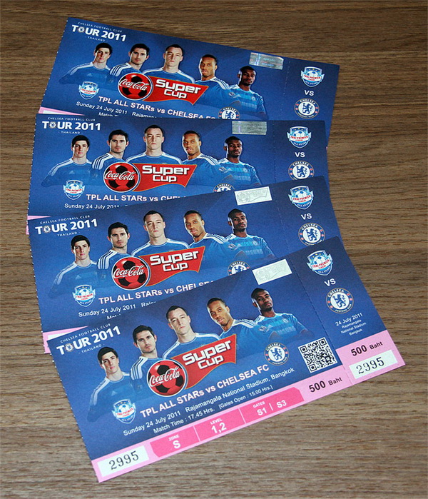 มาแล้ว! แจกบัตรเข้าชมฟุตบอล ระหว่างทีม TPL All Stars กับ Chelsea FC รวม ...