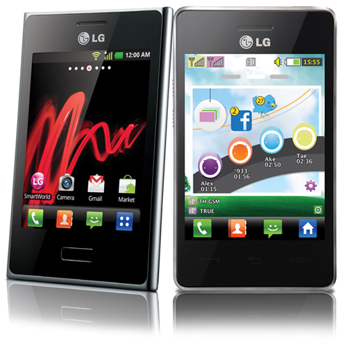 แอลจี เปิดตัวมือถือสองรุ่นใหม่ LG Optimus L3 และ LG Cookie Smart ดีไซน์ ...