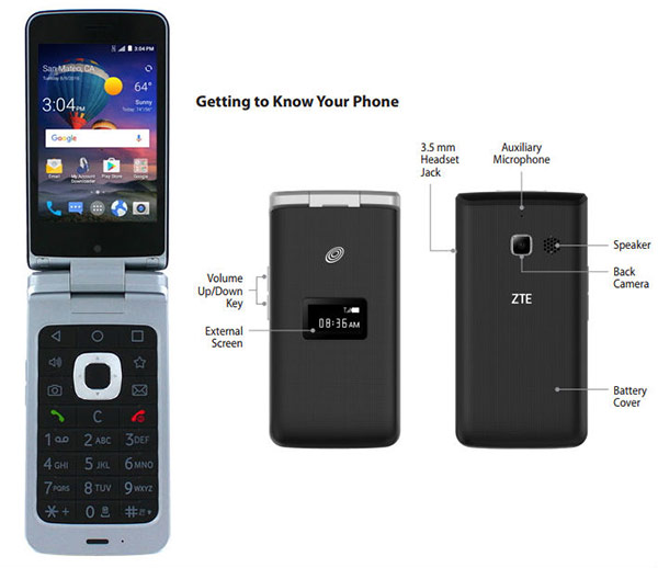 ZTE CYMBAL-T มือถือฝาพับระบบแอนดรอยด์ใหม่ล่าสุด! ครบเครื่องทุกการใช้งาน ...