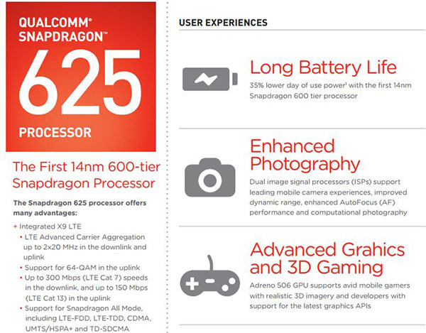 Qualcomm เปิดตัวชิปเซ็ต Snapdragon 625, 435 และ 425 ใหม่ล่าสุดรวดเดียว ...