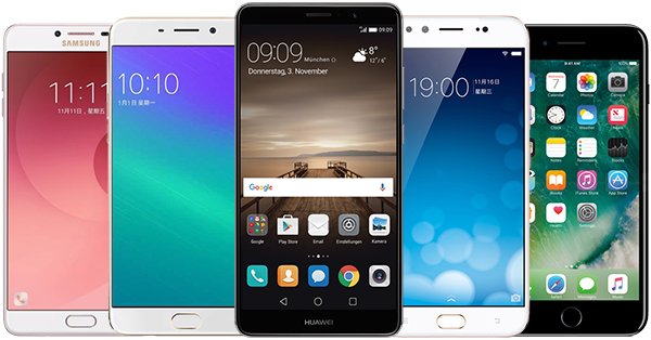 เปรียบเทียบฟีเจอร์ Quick Charge ของ Huawei Mate 9, Samsung Galaxy C9 ...