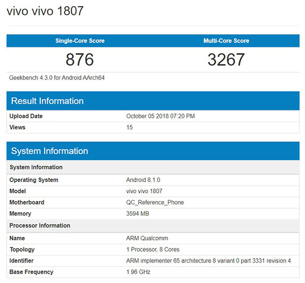 หลุดข้อมูล Vivo Y95 สมาร์ทโฟนระดับกลางรุ่นใหม่ มาพร้อม RAM 4GB จอใหญ่ 6 ...
