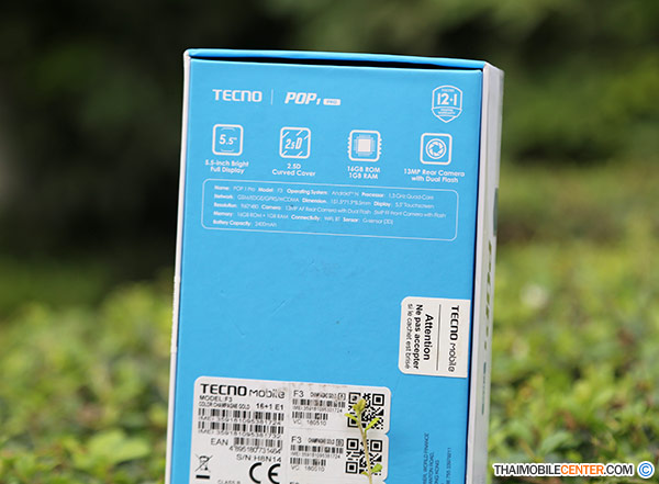 พรีวิว TECNO POP 1 Pro รุ่นเล็กสเปกครบ กับจอ Full Display, กล้อง 13 ...