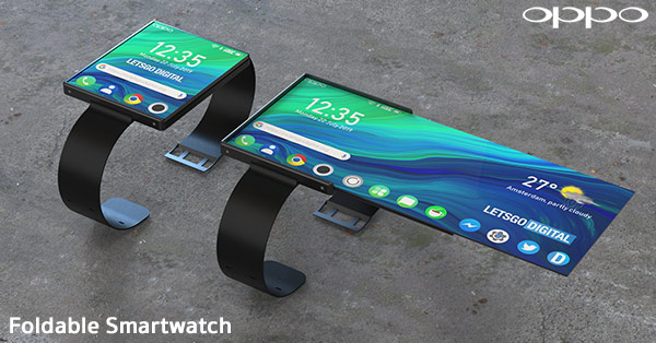 OPPO เตรียมพัฒนา Foldable Smartwatch นาฬิกาอัจฉริยะแบบพับจอได้ จาก ...