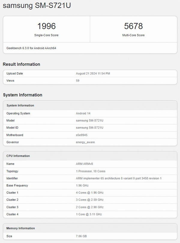 Samsung Galaxy S24 FE โผล่ Geekbench ใช้ชิป Exynos 2400 รุ่นลดความเร็ว ...