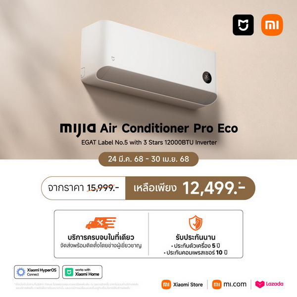 Xiaomi เปิดตัวเครื่องปรับอากาศ Mijia Air Conditioner Pro Eco | Electric ...
