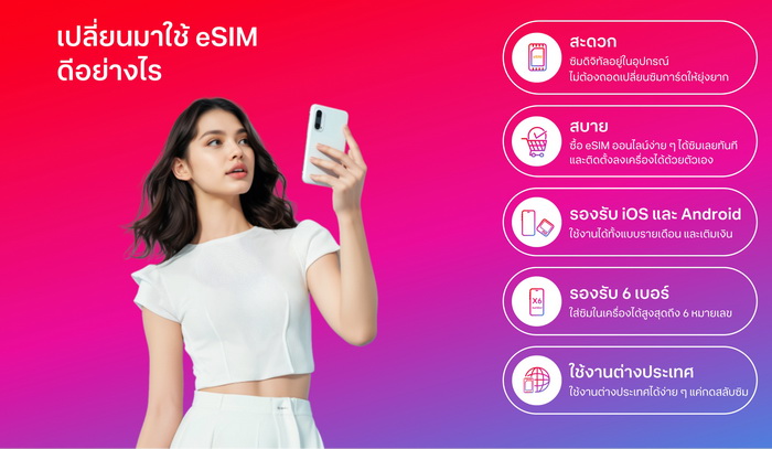 วิธีเปลี่ยนซิมเป็น eSIM True ง่ายๆ ใน 11 ขั้นตอน ใช้งาน 6 เบอร์ได้พร้อมกัน :: Thaimobilecenter.com